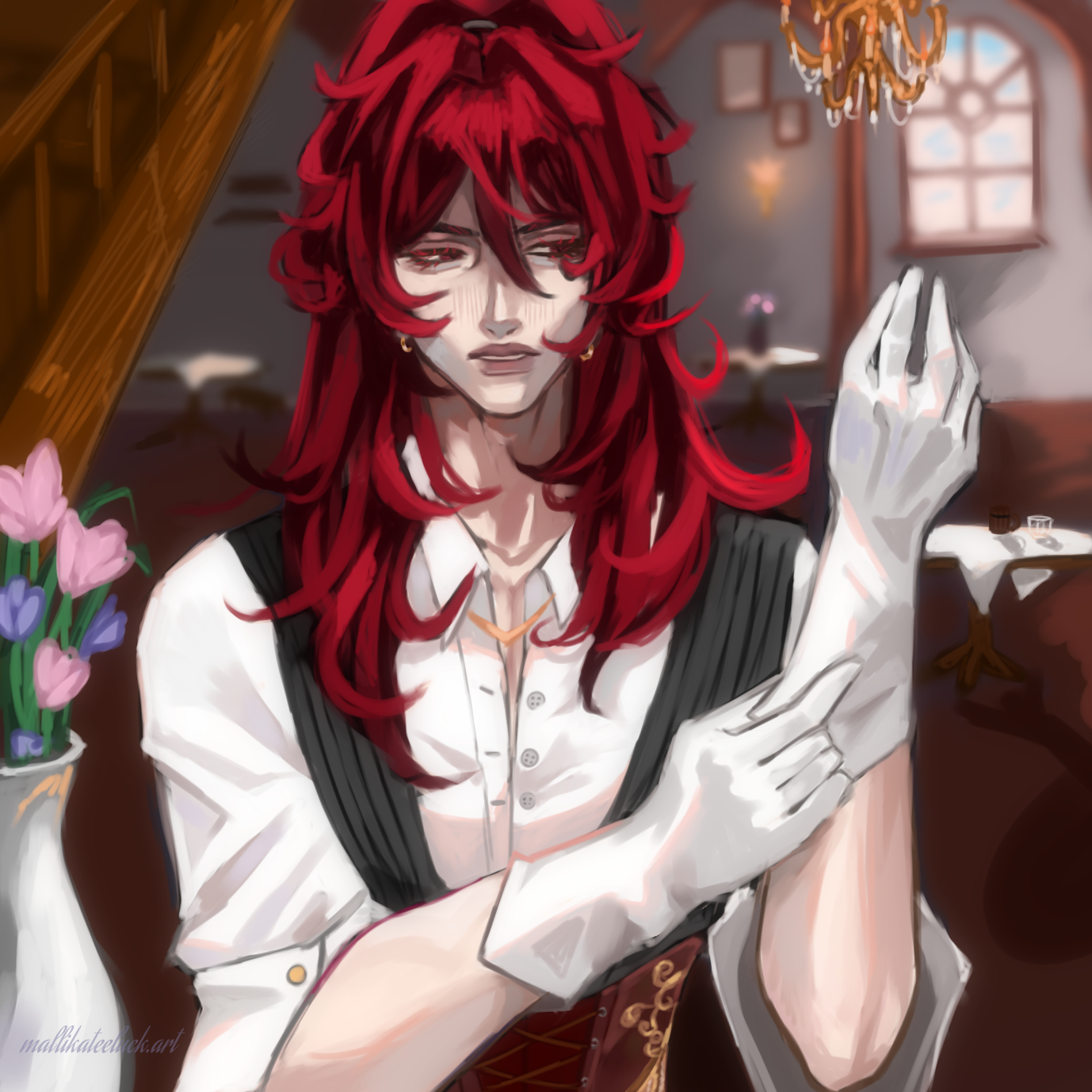 diluc in tavern - ibisPaint