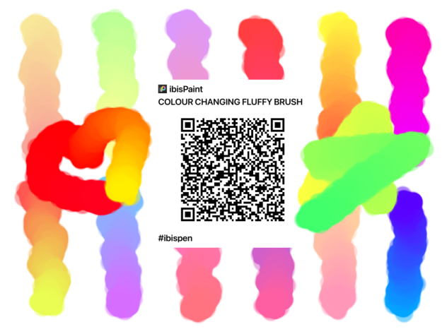 CUTE COLOUR CHANGING FLUFFY BRUSH - ibisPaint