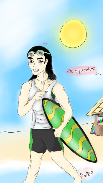 Surfer Loki - ibisPaint
