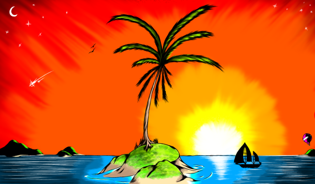 Palm tree - ibisPaint