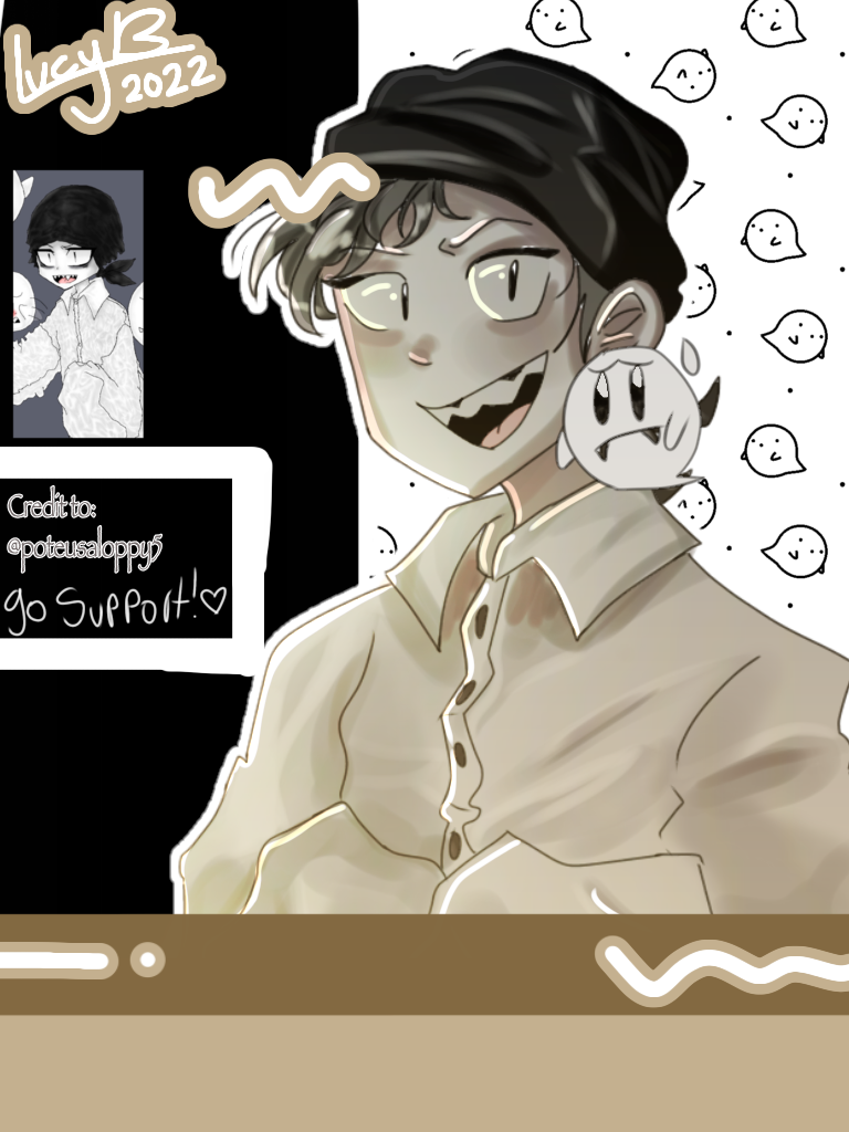 Humanized Boo Fanart - ibisPaint