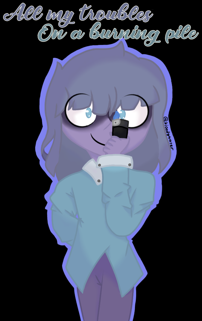 burning pile - ibisPaint