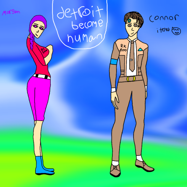 me and connor - ibisPaint