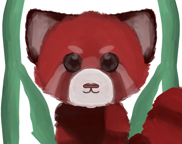 Red panda - ibisPaint