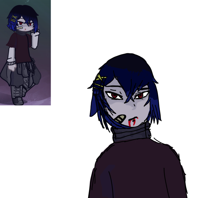 I like my vampire OC - ibisPaint