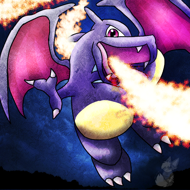 shiny charizard redraw - ibisPaint