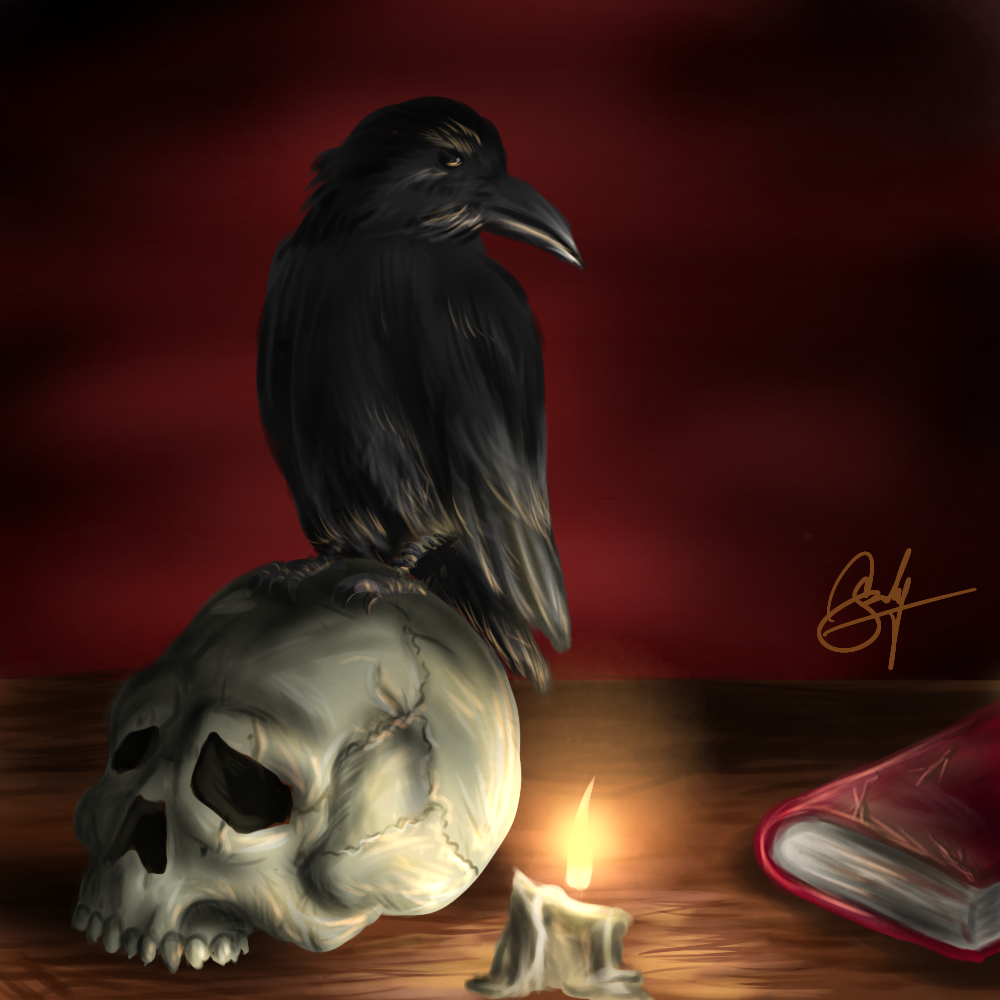 inktober 5 raven - ibisPaint