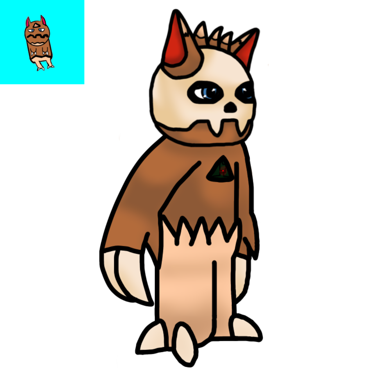 Bone Shrewmon RECREATION - ibisPaint