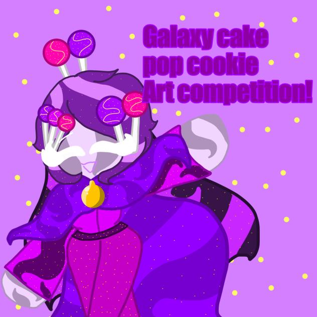 Galaxy cake pop cookie art competition - ibisPaint