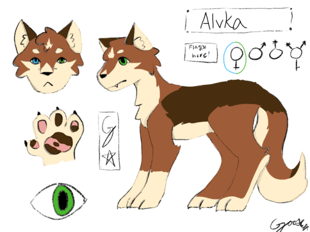 Alvka in another person’s ref base - ibisPaint