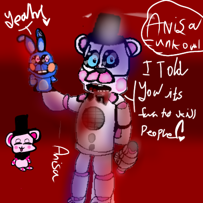 Funtime Freddy, and Puppet Bonnie. - ibisPaint