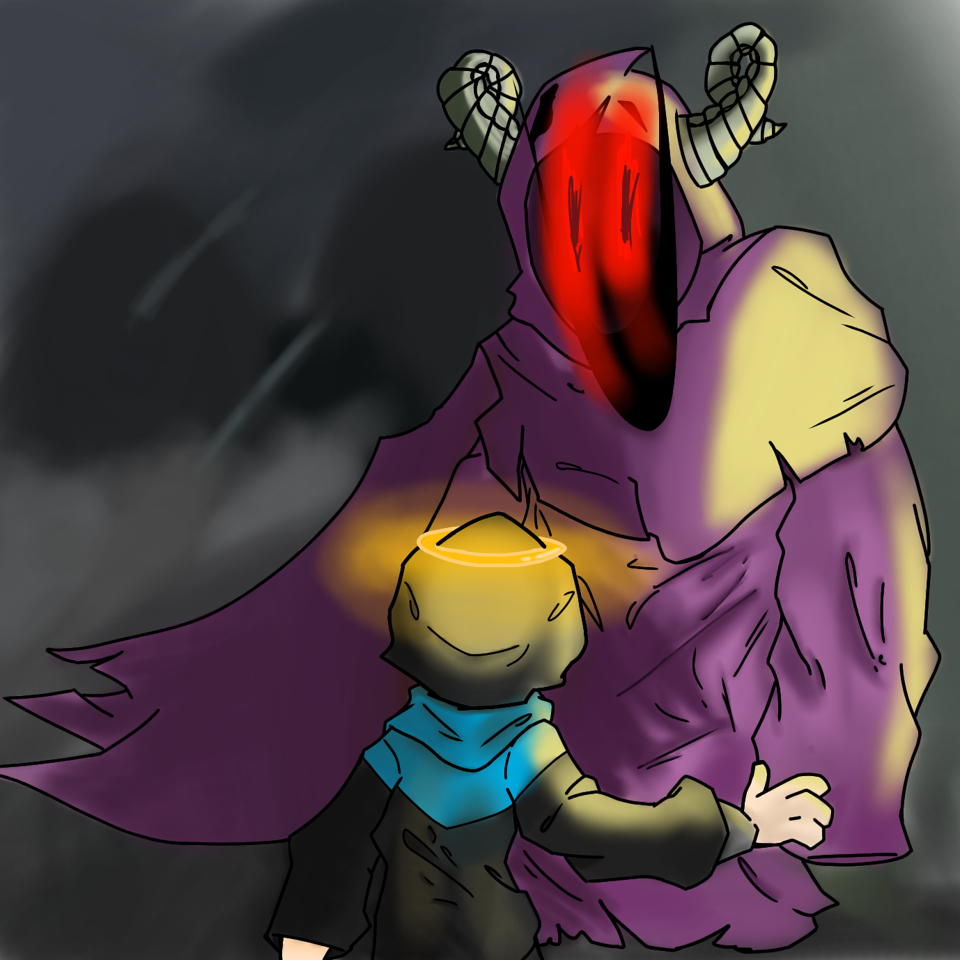 el bien contra el mal - ibisPaint