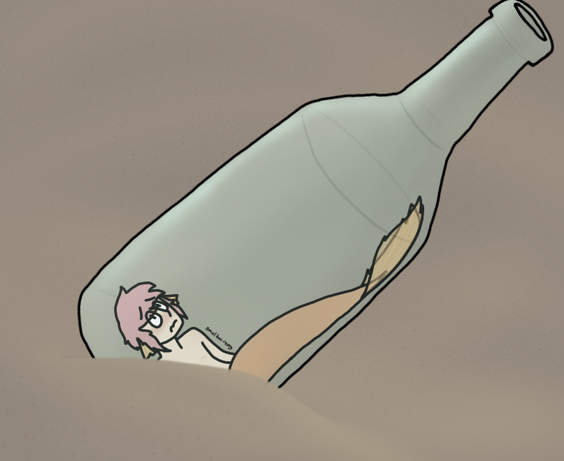 Lennie in a bottle 👁👄👁 - ibisPaint