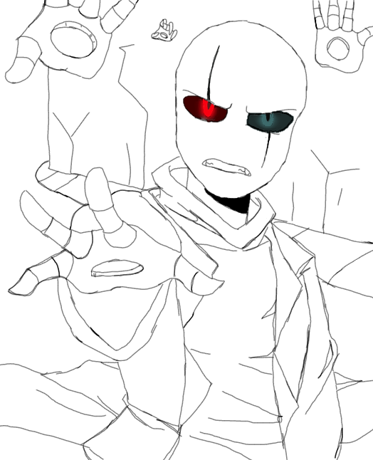 GT! W.D. Gaster (No Colour) - ibisPaint