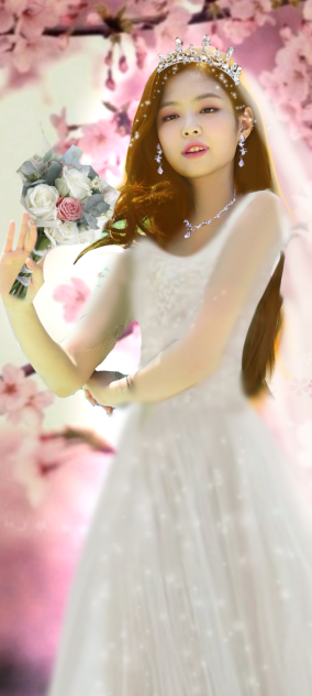 Jennie as a bride - ibisPaint