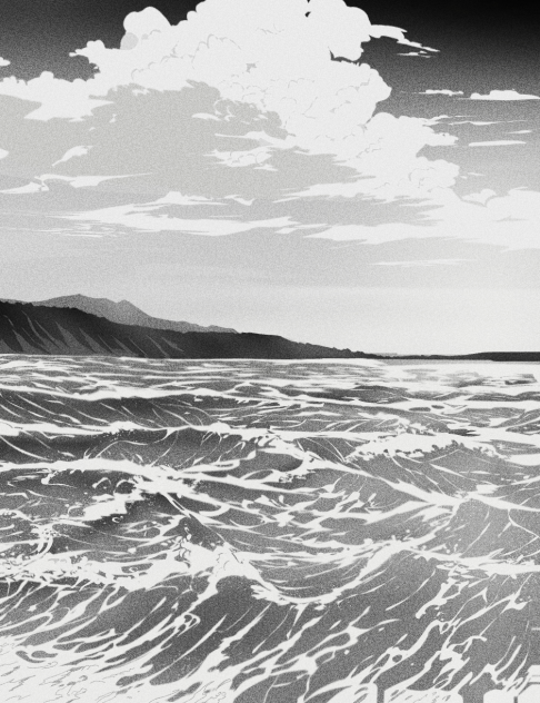 rough sea - ibisPaint