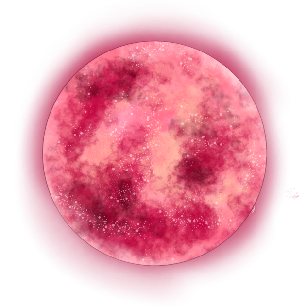 Red full moon - ibisPaint