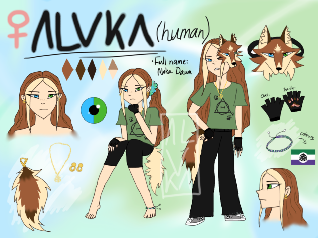 Alvka (human) reference sheet - ibisPaint