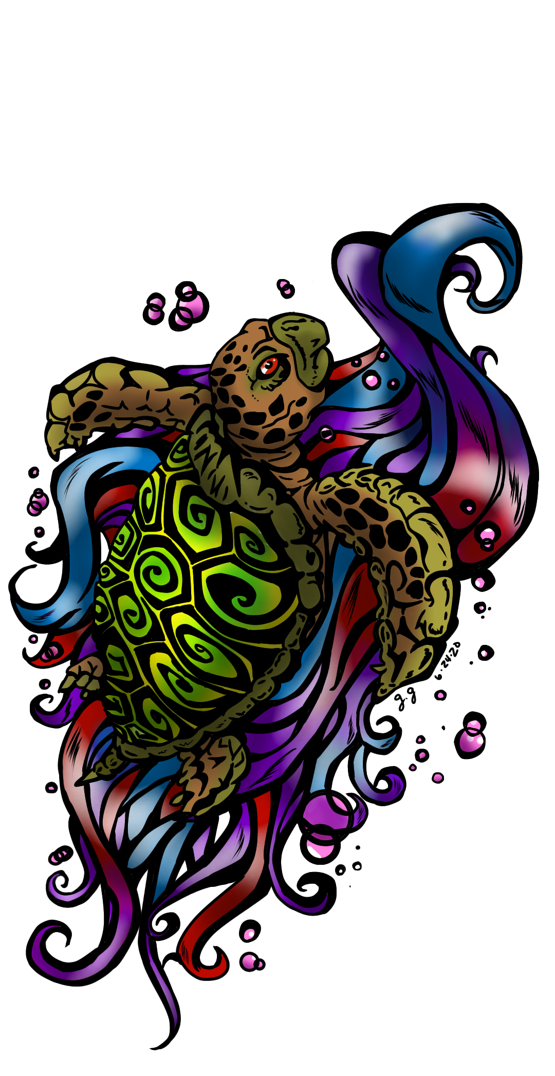 sea turtle - ibisPaint