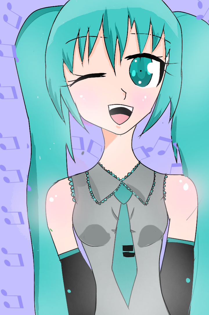 SpeedPaint Miku Hatsune - ibisPaint