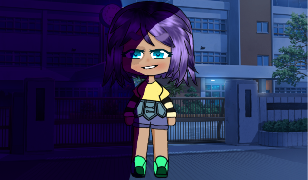 Dakota at school at midnight - ibisPaint