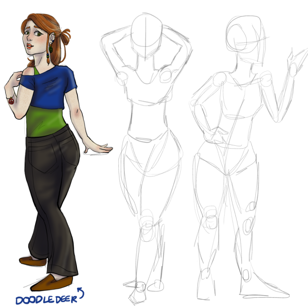 Character pose collab - ibisPaint