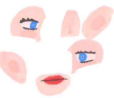 rosto cor pastel - ibisPaint