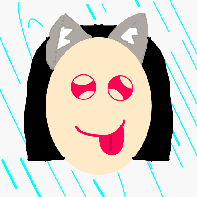 Gacha life Wolf face - ibisPaint