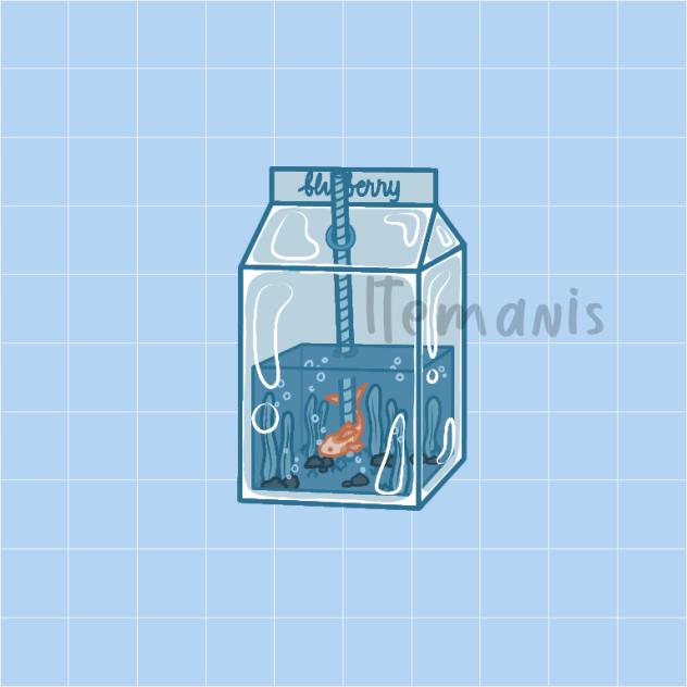 blueberry milk🥛 - ibisPaint