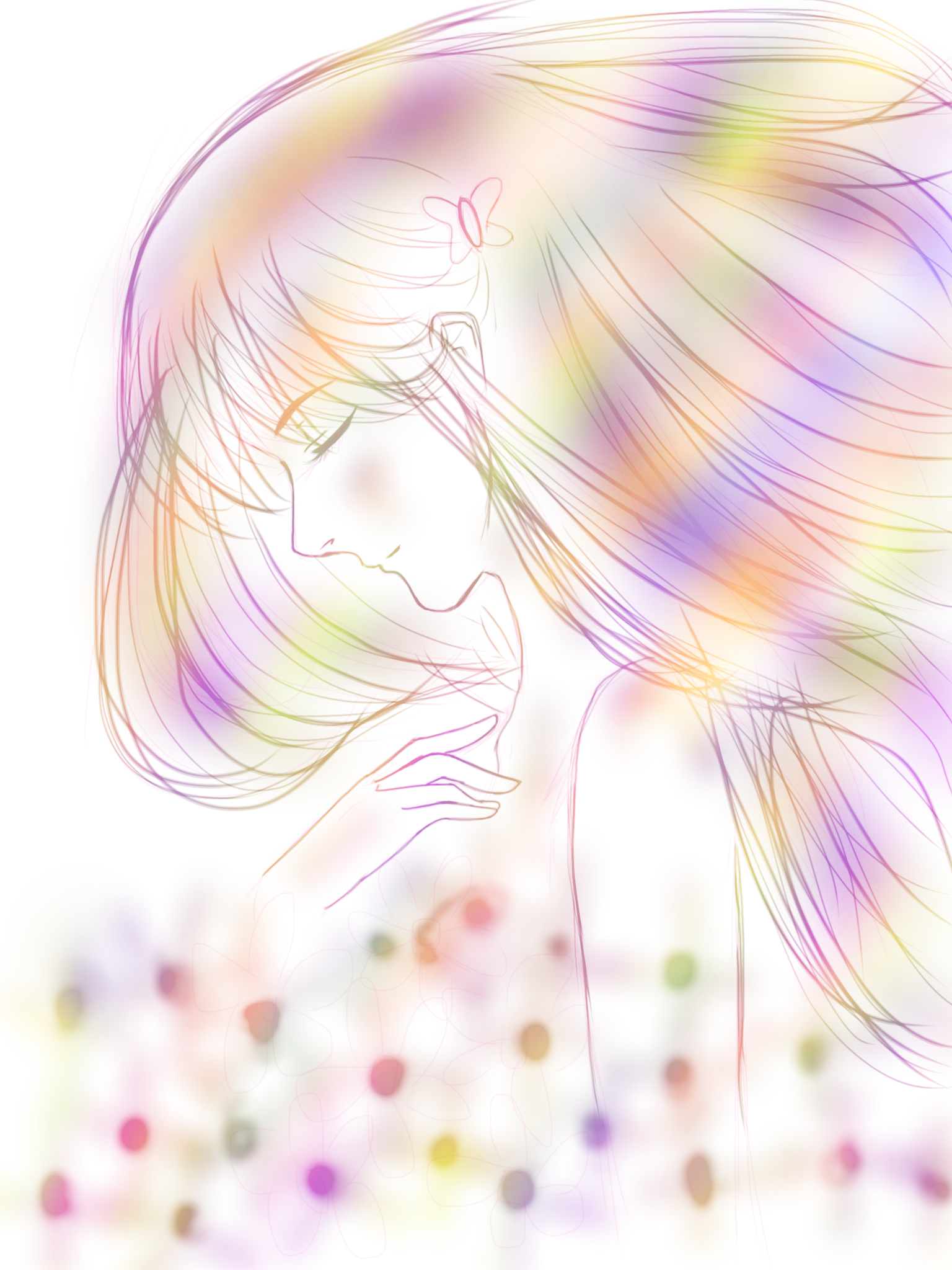 Rainbow lady - ibisPaint
