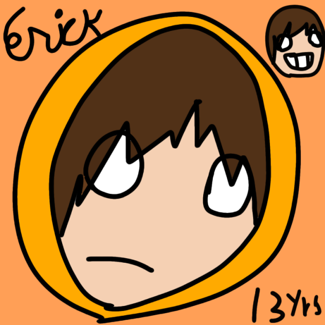 Me wearing a hood. - ibisPaint