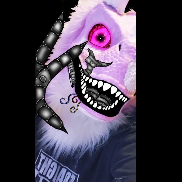 Pink Dino as an Animatronic - ibisPaint