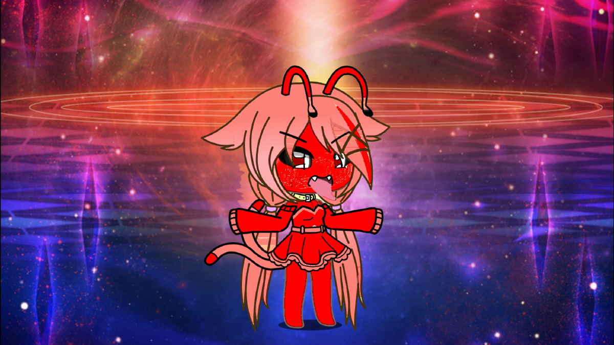 Red larva as a girl - ibisPaint