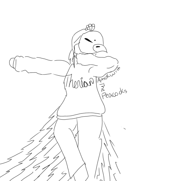 Amok with the peacock - ibisPaint