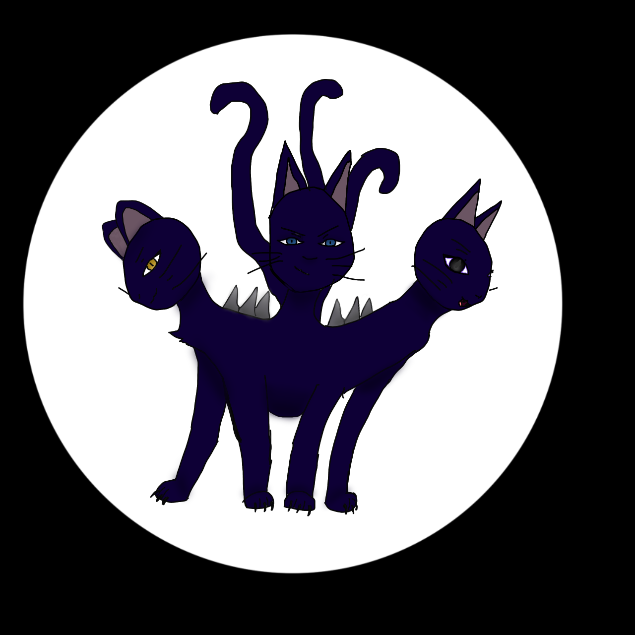 Three-Headed Cat - ibisPaint