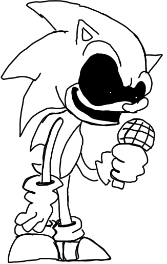 Sonic.EXE Trace (Transparent) - ibisPaint
