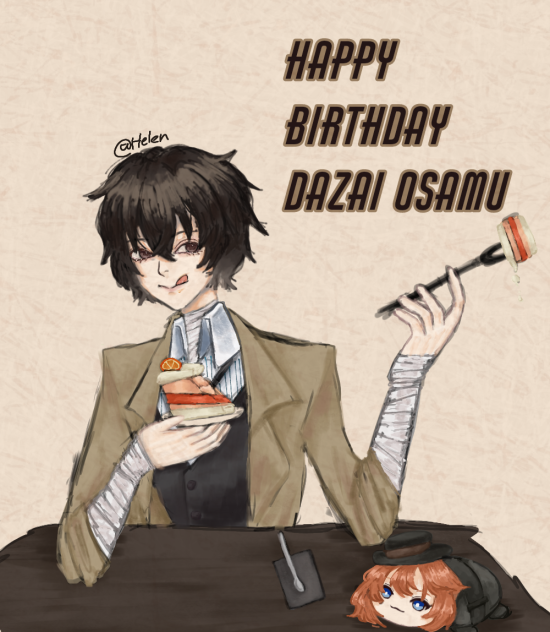 Happy birthday dazai - ibisPaint