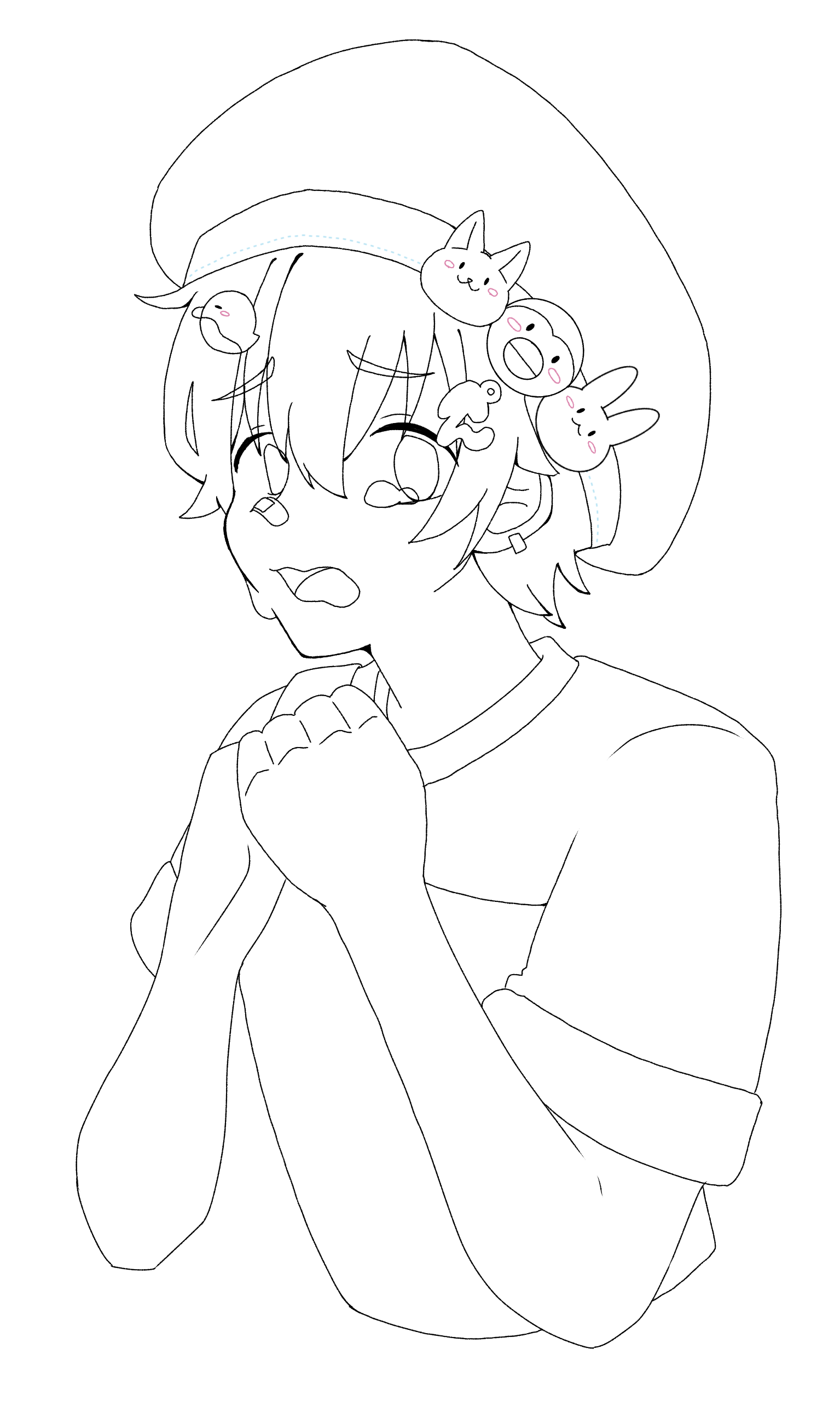 Aye,aye,sir! ちぐさくん 線画 - ibisPaint