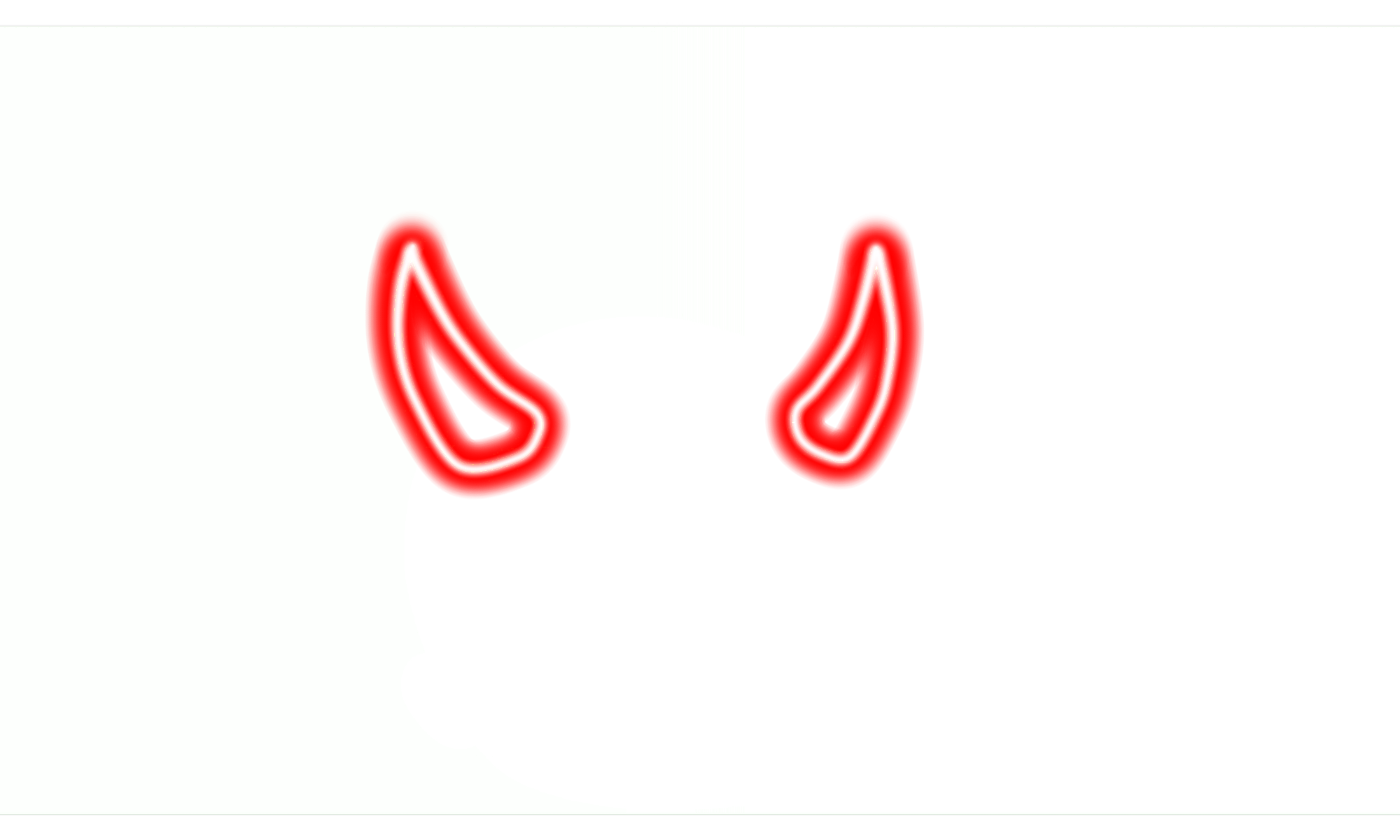 Neon Devil Horns - ibisPaint