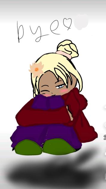 floating pause oc girl - ibisPaint