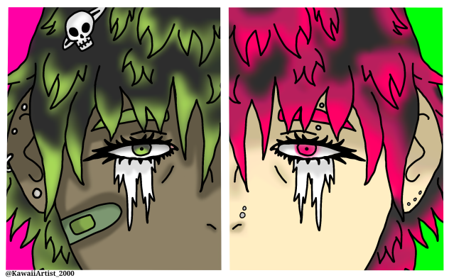 using symmetry (2 sides) - ibisPaint