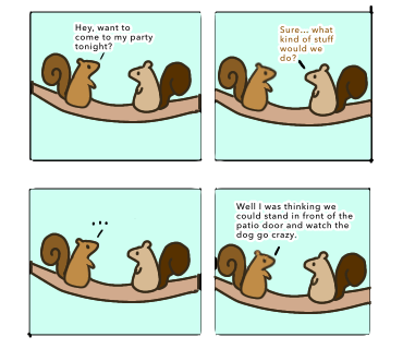 Silly Squirrel comic - ibisPaint