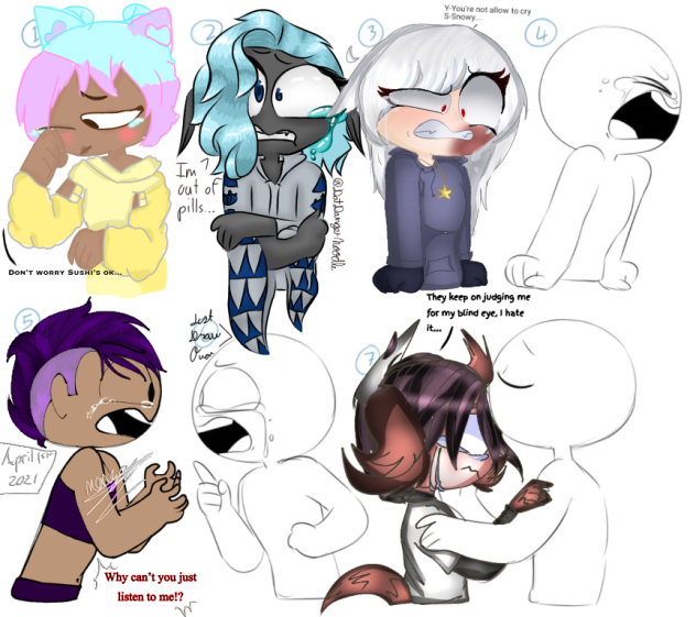 Crying collab - ibisPaint