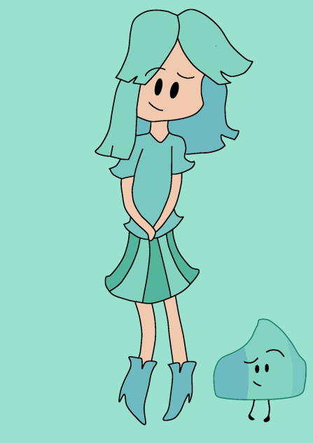 Bfdi Foldy as human - ibisPaint