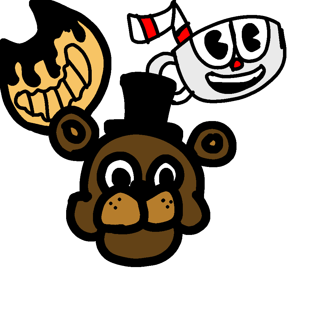 FNAF vs Bendy vs Cuphead - ibisPaint