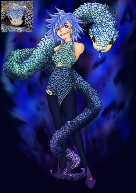 The hairy Bush Viber - ibisPaint