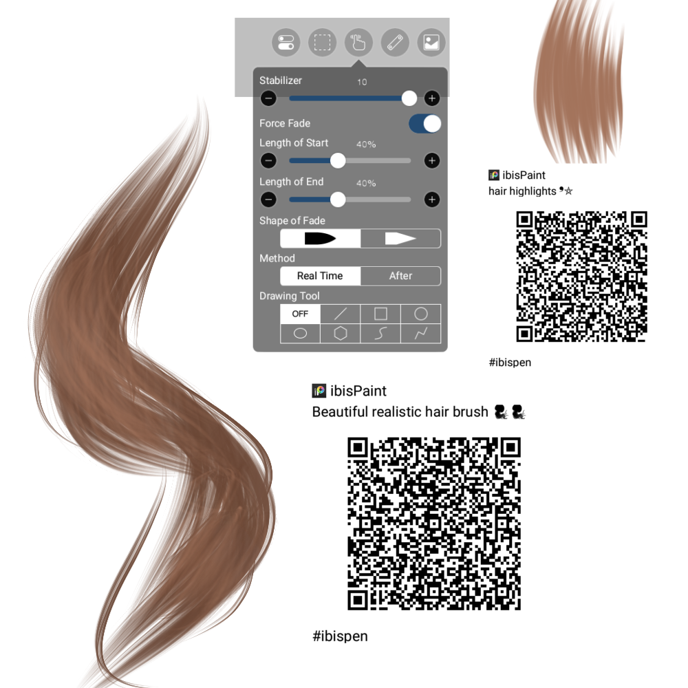 Hair brushes !! - ibisPaint