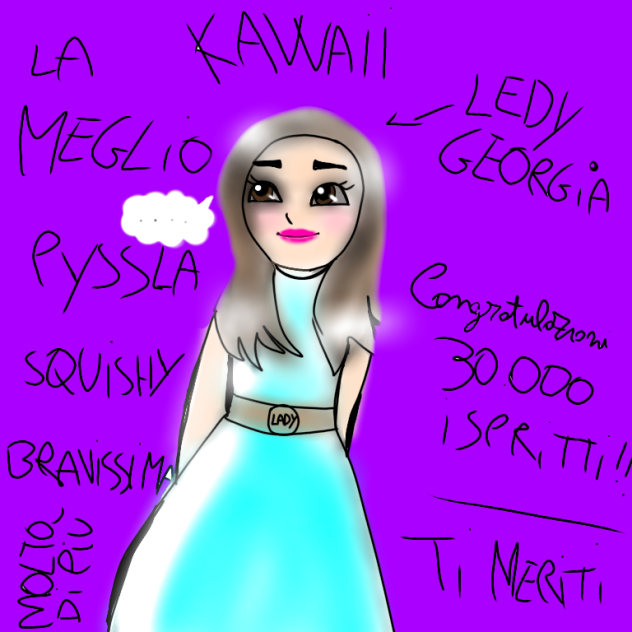 video per lady Georgia 30.000 compliment - ibisPaint