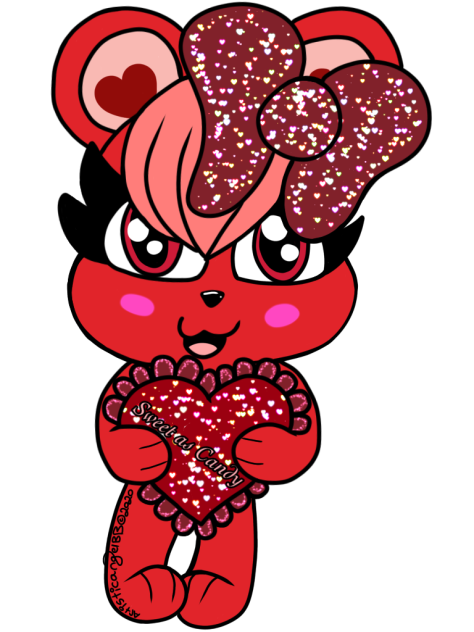 Valentine’s Day Red Bear (Sweet As Candy - ibisPaint