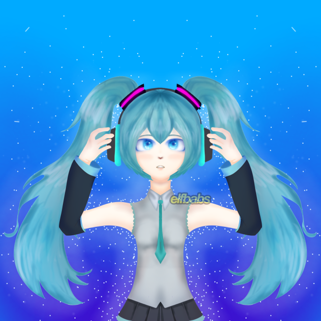 random miku bc i was bored - ibisPaint